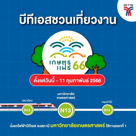งานเกษตรแฟร์ 2566 วิธีเดินทาง Bts ลงสถานีไหน ปิดกี่โมง