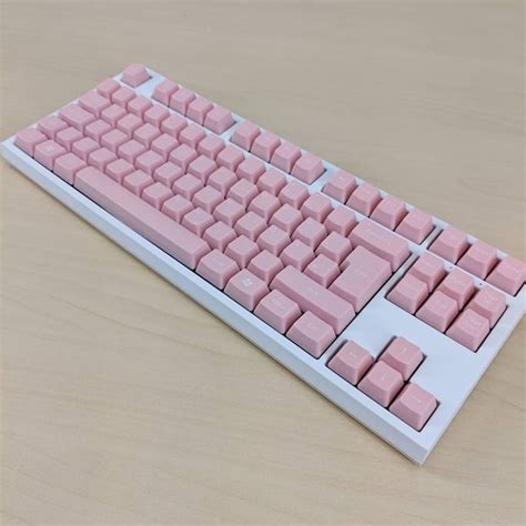 Pink And White German Layout Wasd V3 Custom Keyboard Wasdkeyboards