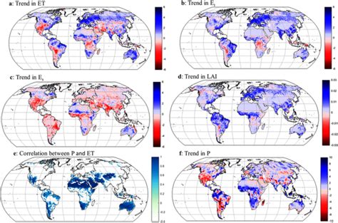 Global Maps Of Trend And Correlation 1981 2012 A Et Trend Mm Download Scientific Diagram
