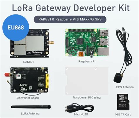 Raspberry Pi Lorawan Gateway Module Sx13023 868m915m Lorawan Sensors For Raspberry Pi 4 Gnss