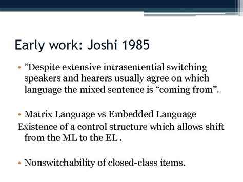 the uniformity of the matrix language in classic