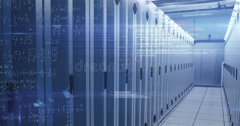 Animation Of Mathematical Equations With Symbols And Codes Over Server