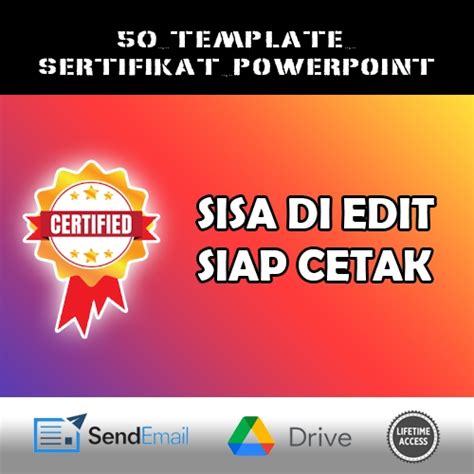 Jual 50 Template Sertifikat Powerpoint Shopee Indonesia