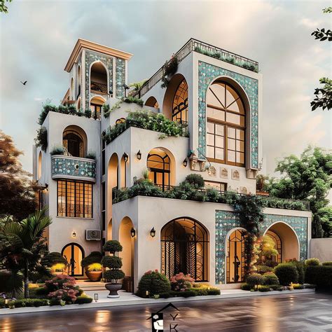 Yk Architecture ‎خانه رویا ترکیبی زیبا از بهره گیری از رنگ سفید و