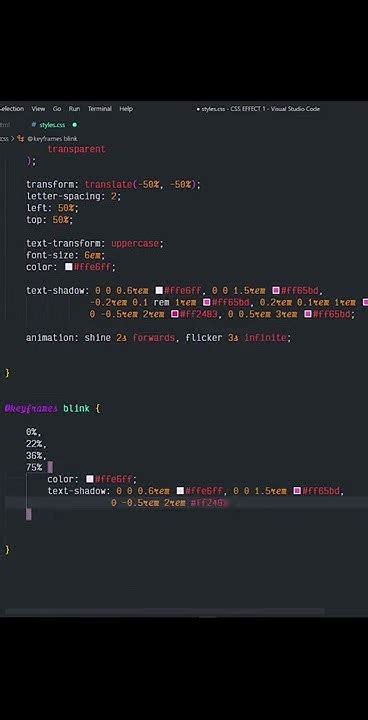 Css3 Text Animation Effects Neon Light Html Css Animation Shorts Youtube