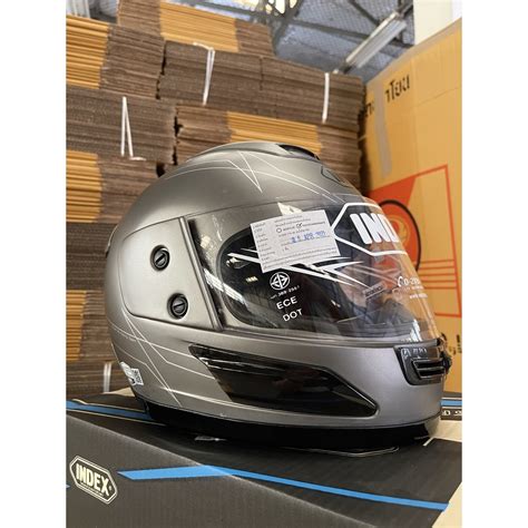 หมวกกันน็อคเต็มใบ Index 811 I Shield แว่น 2 ชั้น อินเด็ก Shopee Thailand