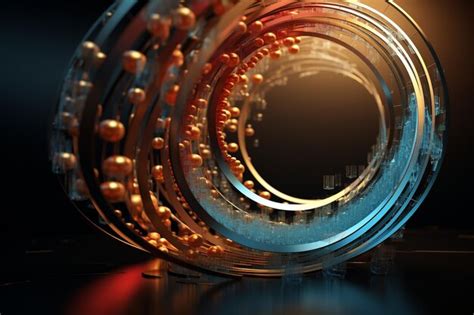 premium photo abstract 3d visualization of a continuous generative ai