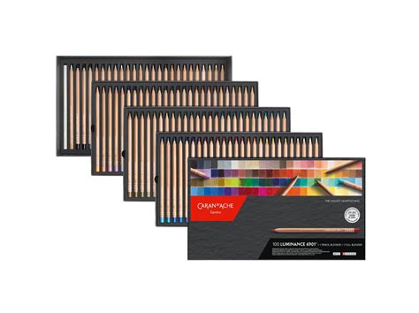 Caran d' Ache Luminance 100 Piece Complete Set - Wet Paint Artists ...