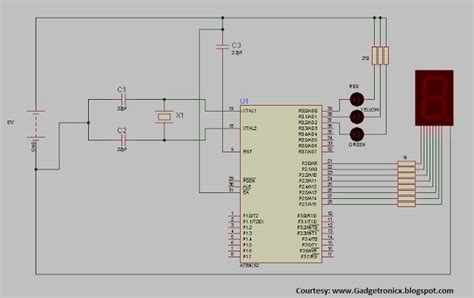 traffic light system using 8051 microcontroller gadgetronicx traffic light microcontrollers