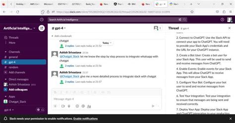 Ashish Srivastava On Linkedin Slack Chatgpt Integration