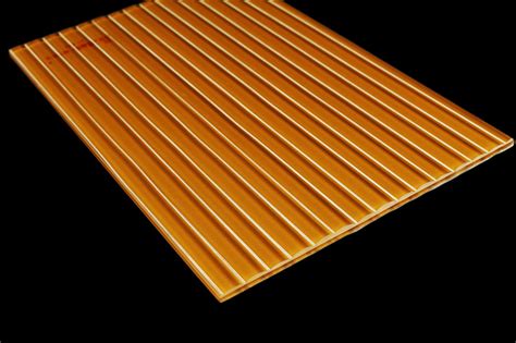 10mm Clearultra Clear Large Cylindrical Embossed Hot Melt Glass