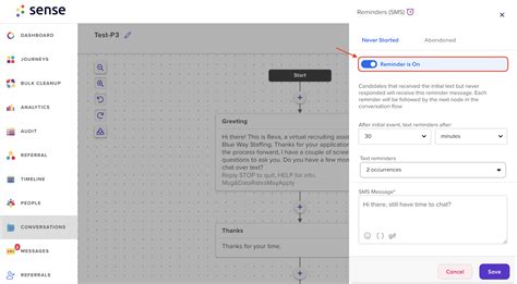 Sms Reminders Sensehq