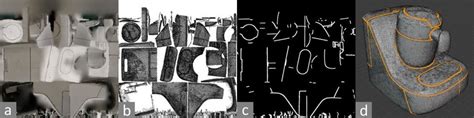 Original Texture A Initial UV Map B Extracted Lines C And Download Scientific Diagram