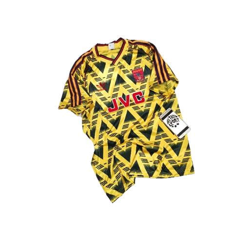 Jual Jersey Bola Vintage Arsen4l Retro Away 91 93 Aka Banana WeKa Size