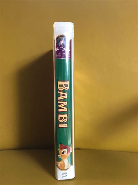 Walt Disney Masterpiece Bambi Vhs Tape With Original Box Etsy