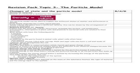 Pdf Revision Pack Topic 3 The Particle Model Dokumen Tips