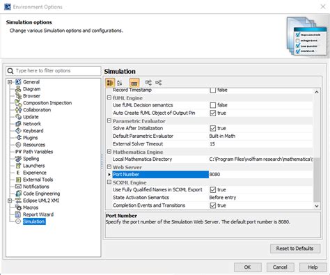 web server for cameo simulation toolkit