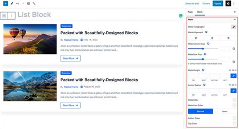 Post List Block Radius Blocks Documentation