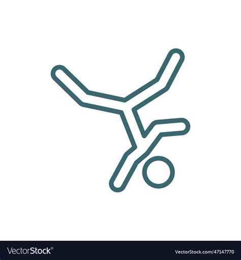 Breakdance Icon Thin Line Icon From Royalty Free Vector