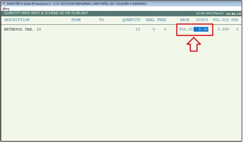 How To Set Quantity Wise Rate And Scheme In Marg Software