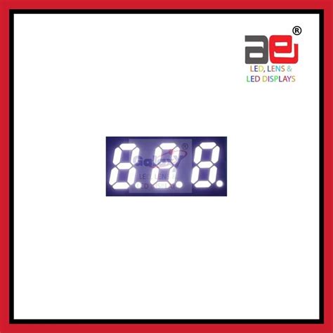 Rectangle Led Dispaly 0 30 Inch 3 Digit Seven Segment Display For Digital Instrument At 16 50