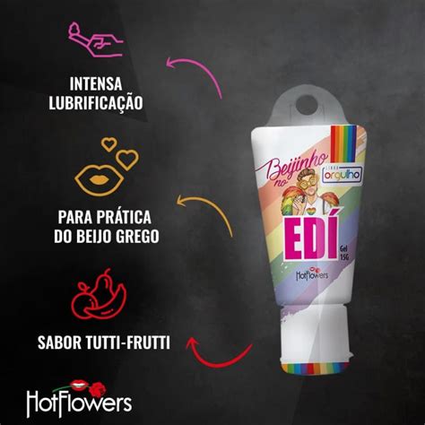 Beijinho No Edí Gel Prática Beijo Grego Sabor Tutti Frutti Kapitú Sex Shop Catanduva Entrega