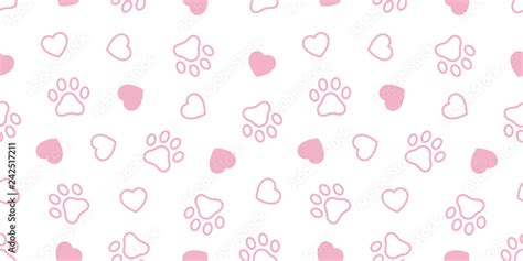 Pink Paw Print Background