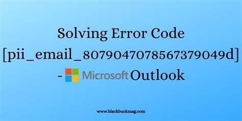Pii Email D Error Code Easy Solutions