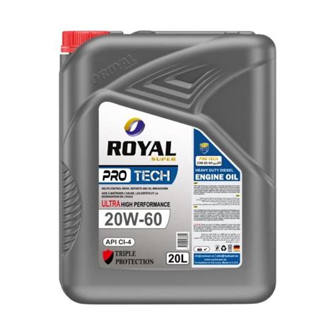 Royal Super Lubricants Engine Oil 20w 60 Api Ci4 For Diesel Vehicle 20