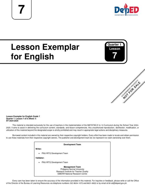 Q1leenglish 7lesson 7week 7 Download Free Pdf Poetry Learning