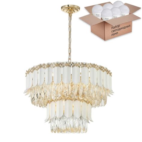Подвесная люстра с лампочками Favourite Frons 2734-9PC+Lamps E14 P45 ...
