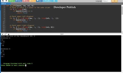 Python Program To Solve N Queen Problem With Recursion