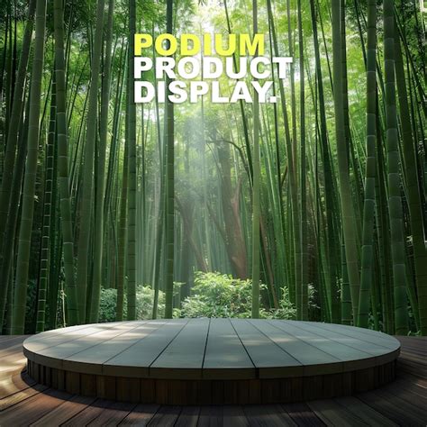 제품 프레젠테이션을 위한 무대 표시 모 제품 표시 전시를 위한 포디움 프리미엄 Ai 생성 Psd