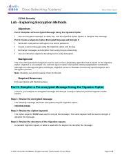 Laboratory Activity Exploring Encryption Methods Docx CCNA Security Lab Exploring