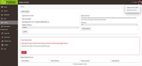 Zigbee Network Is Offline 🛎️ Get Help Hubitat
