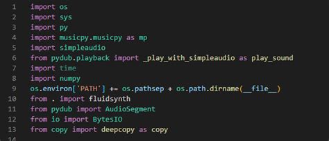 Modulenotfounderror No Module Named Fluidsynth · Issue 7 · Rainbow