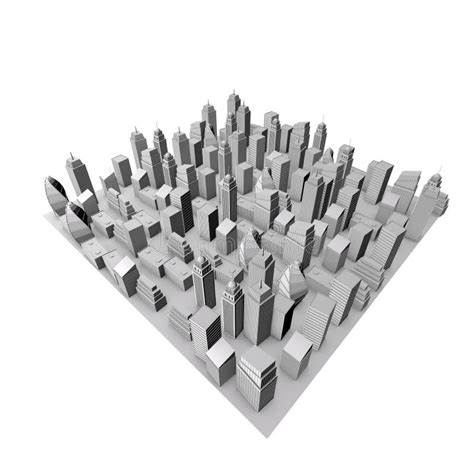 3d City Model Stock Illustration Illustration Of Model 44029868