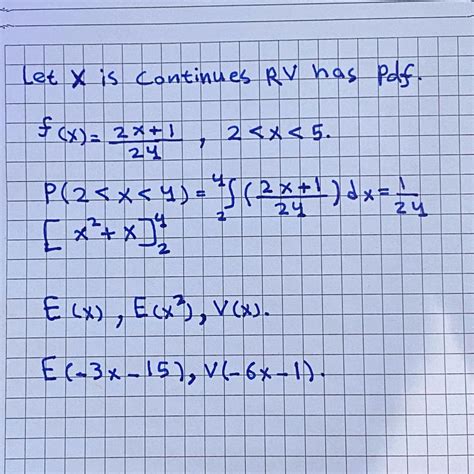 Solved Let X Is Continues Rv Has Pdf Fx2y2x12