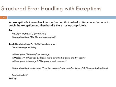 Ppt Programming In Visual Basic Visual Basic Building Blocks