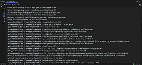 Dart Vm Observer Cause App Crashed Error Unreachable Code · Issue 95731 · Flutterflutter