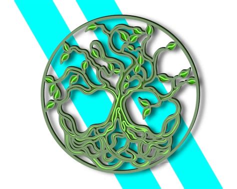 Tree Of Life Mandala SVG Tree Of Life CNC Multilayer Svg Etsy