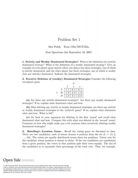Problem Set PDF