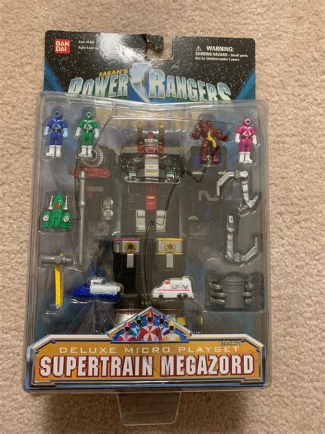 Power Rangers Lightspeed Rescue Supertrain Megazord Deluxe Micro
