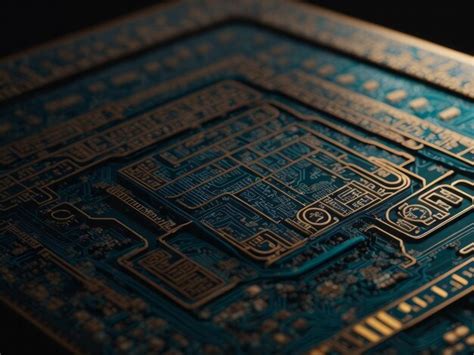 Premium AI Image Big Data Technology Cyberspace Motherboard Microchip Circuit Board Computer