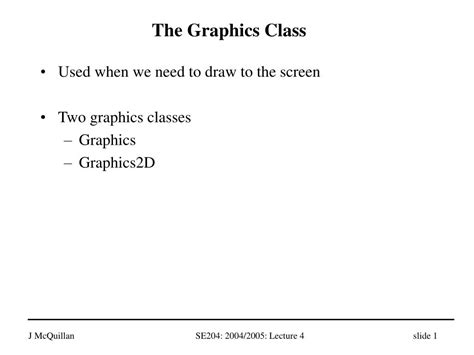 Ppt The Graphics Class Powerpoint Presentation Free Download Id