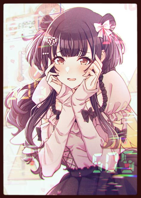 Kusaka Io Sos Mayuzumi Fuyuko Idolmaster Idolmaster Shiny Colors Highres 1girl