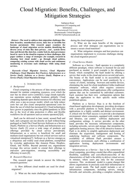 Pdf Cloud Migration Benefits Challenges And Mitigation Strategies