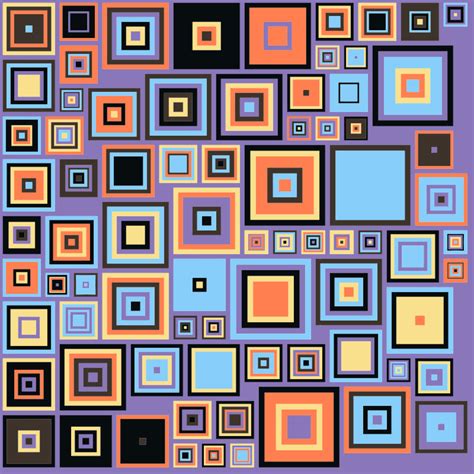 Abstract Colorful Squares Openclipart
