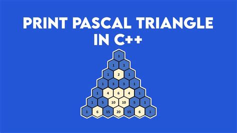 C Program To Print Pascal Triangle Youtube