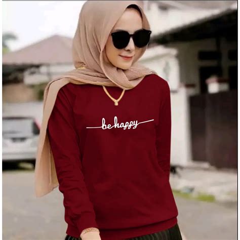 Jual Bisa Codbaju Atasan Cewek Behappy Terbaru Baju Cewek Lengan